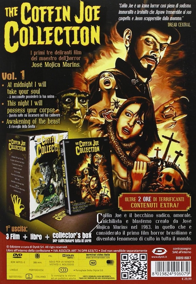 The Coffin Joe Collection #01 (3 Dvd+Libro+Collector's Box) (DVD ...