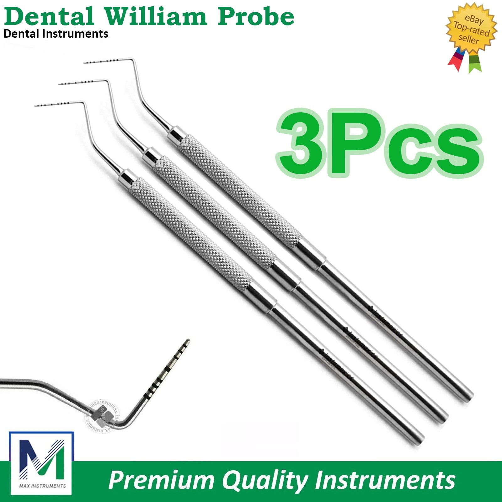 William Probes Color Coated Dental Periodontal Perio Probes Fast ...