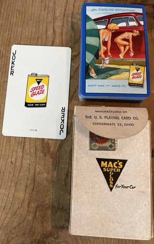 Vintage Mac’s Super Gloss Co Playing Cards Pin-up Card Dazzling ...