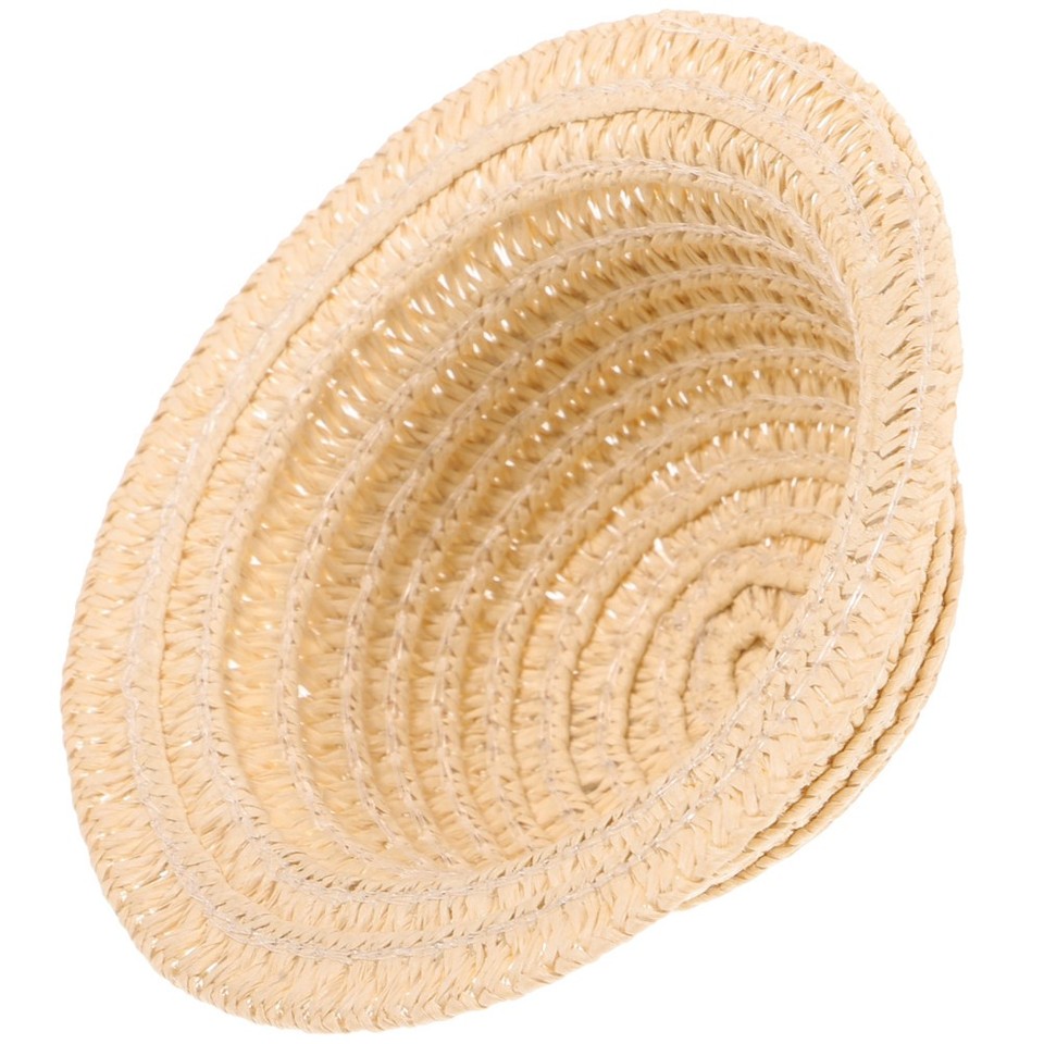 Decorative Small Straw Hat Miniature Straw Hat Mini Straw Top-Hat for ...