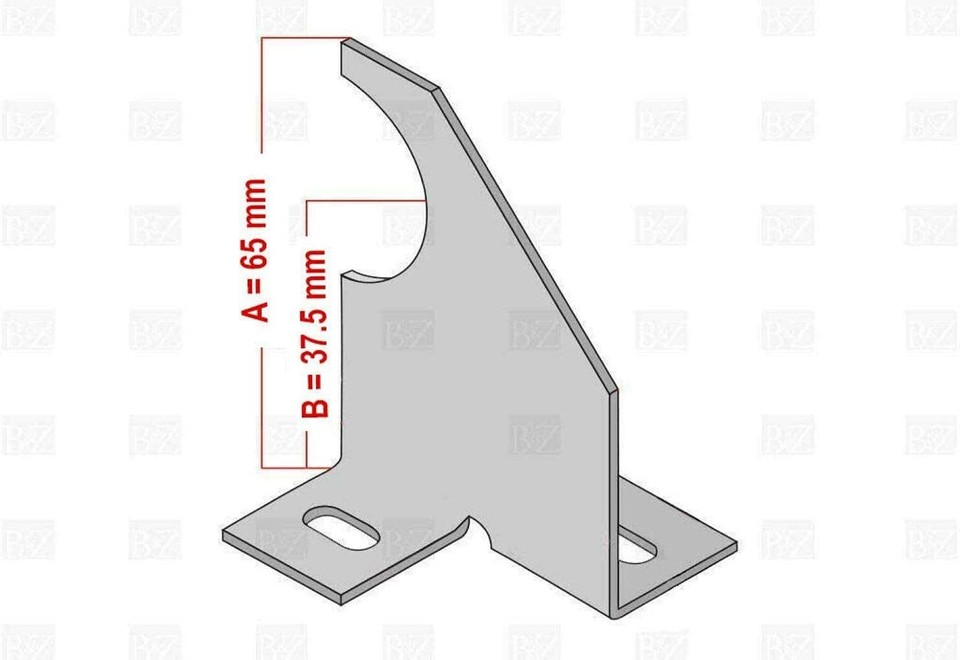 Universal Vertical Designer Radiator Brackets (Anthracite) With Free ...