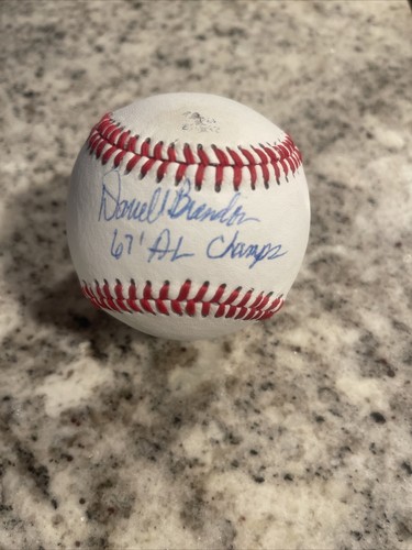 Darrell Brandon Signed Autographed Baseball Ball Red Sox COA ...