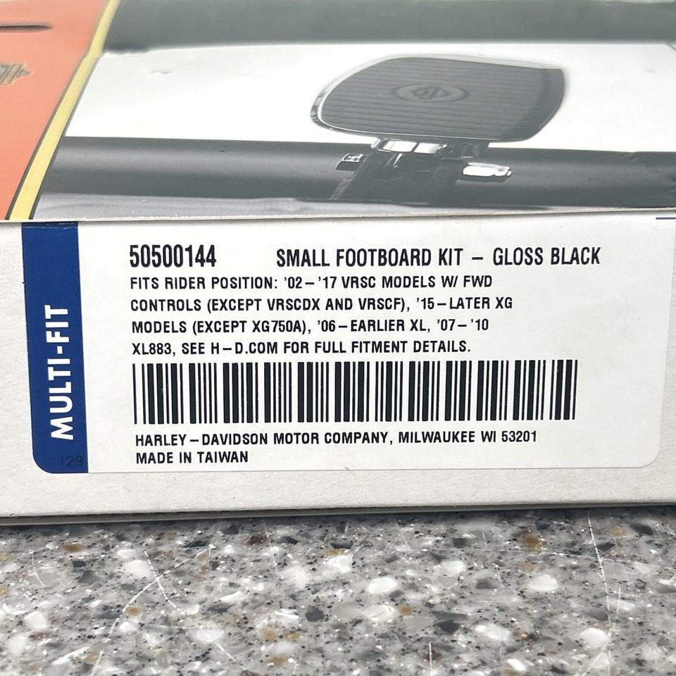 New OEM Harley-Davidson Black Mini Footboard Kit - Small 50500144 | eBay