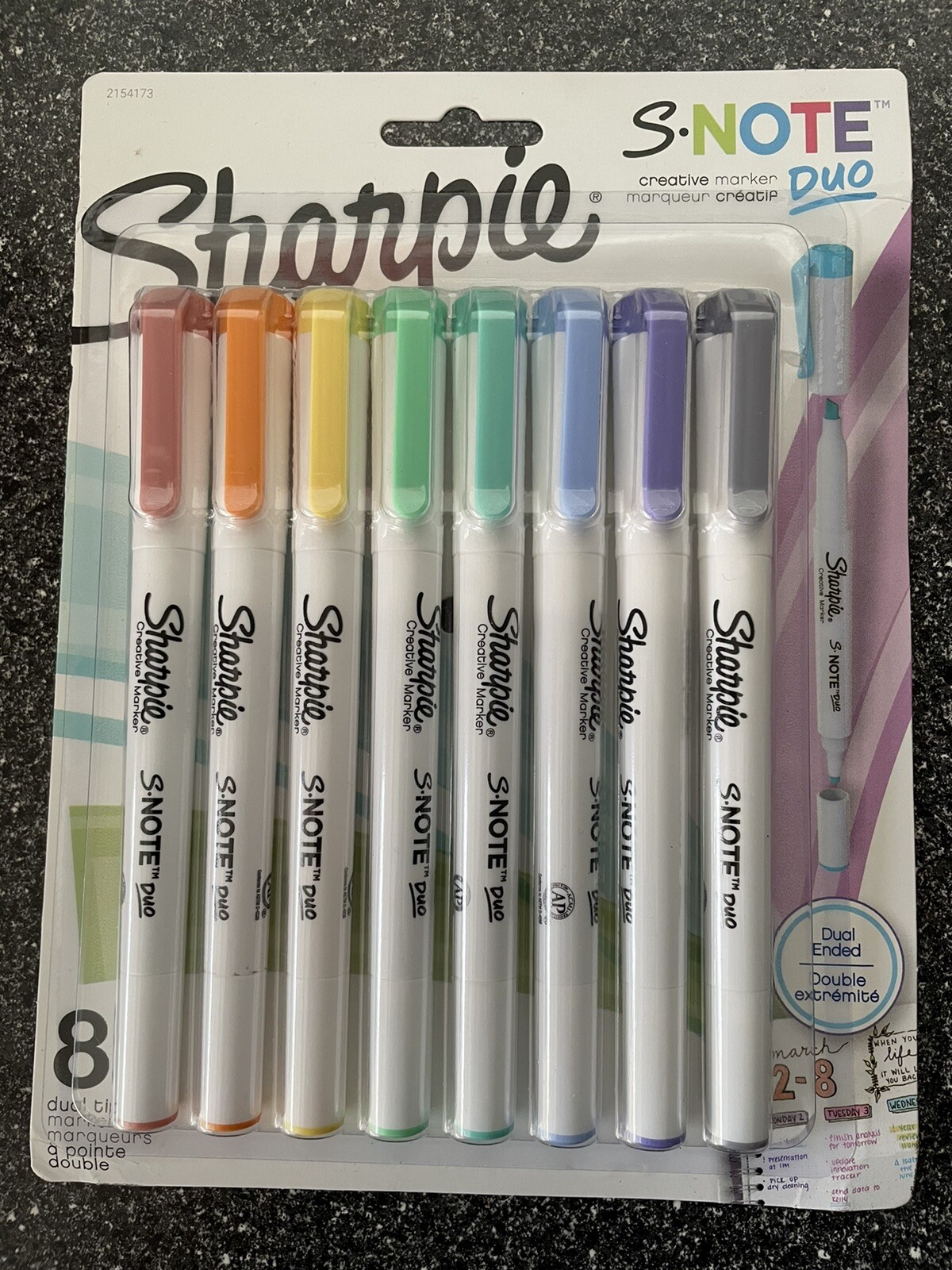 Sharpie S-Note Duo Dual-Ended Creative Highlighters 8/Pkg-Assorted ...