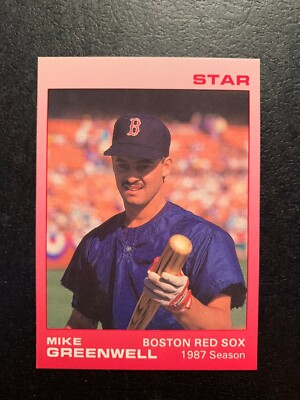 Mike Greenwell 1988 STAR COMPANY 1987 Season Card #7 of 11 BOSTON RED ...