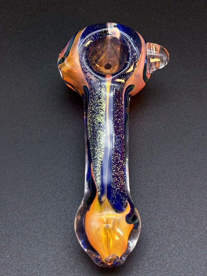 THICK HEAVY 4.3'' Smoking Glass Spoon Pipe Colorful Hand Smoke Pipe ...