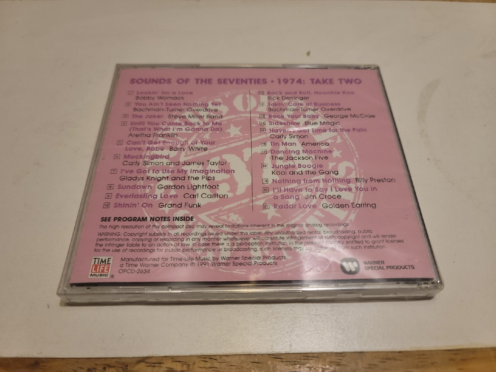 Time Life Sounds of the Seventies 70s CD 1974 Take 2 Late FM Rock Punk ...