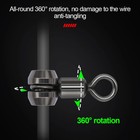 20~50Pcs Heavy-Duty Rolling T Swivels 3 Way Swivel Rigs Fishing Tackle ...