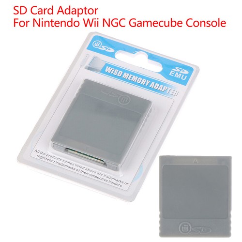 SD Flash WISD Memory Card Reader Converter Adapter For Wii NGC Gamecube ...