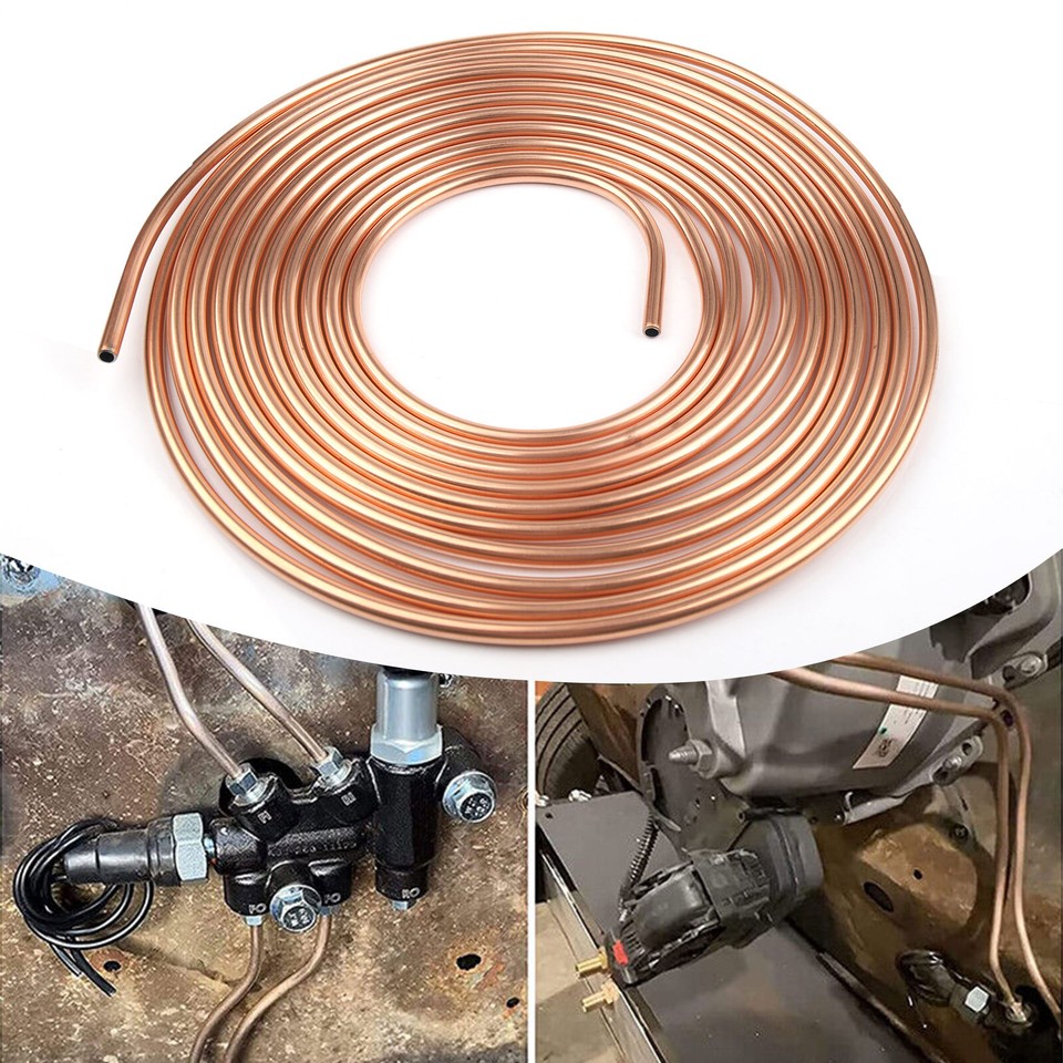 Copper Nickel Brake Fuel Line Tubing Kit 5/16 Od 25 Ft Coil Roll Inline Tube | eBay