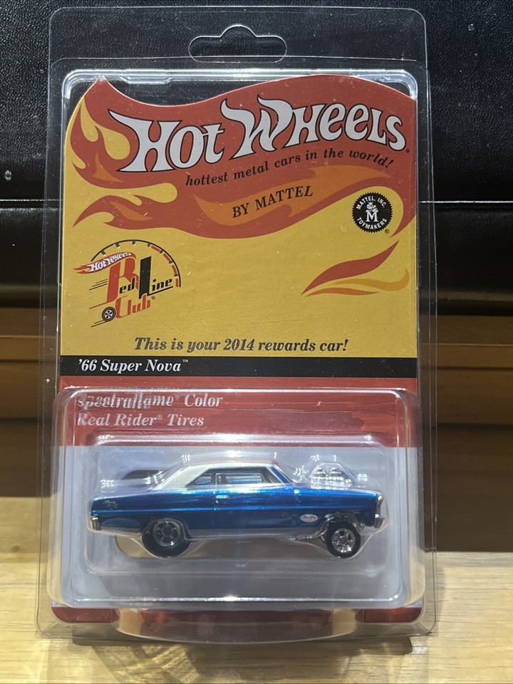 Hot Wheels 01021/10200 RLC 2014 Rewards '66 Super Nova Spectraflame ...