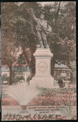 NEWPORT RI Oliver Hazard Perry Statue Vintage Postcard | eBay