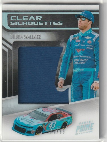 2019 Prime Racing Clear Silhouettes Relics BUBBA WALLACE 80/99 | eBay