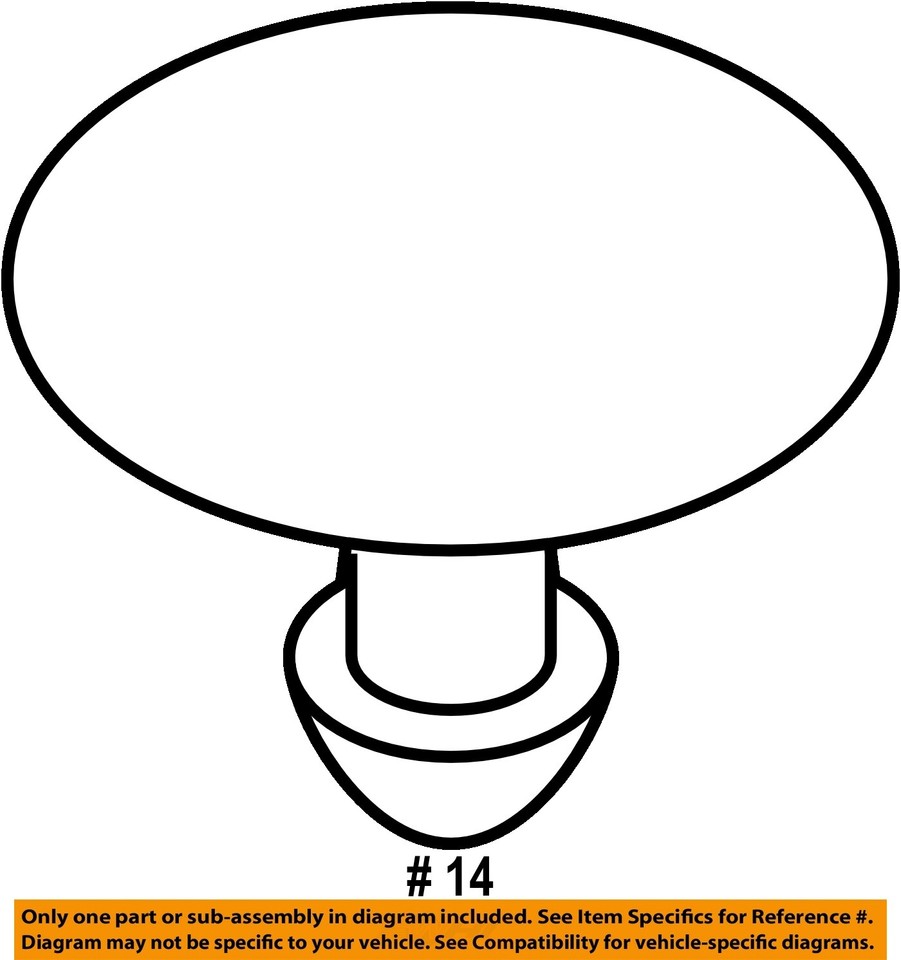 MAZDA OEM 16-18 CX-9 Lift Gate-Inner Weather Strip Fastener TK4968865 ...