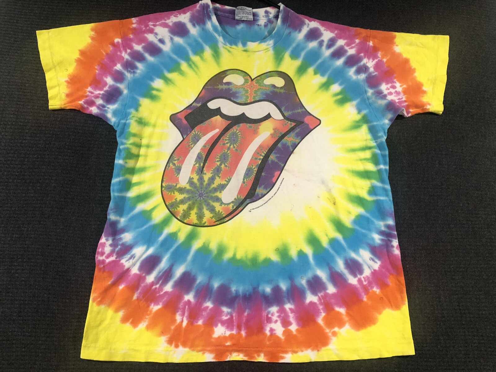 Vintage Rolling Stones 1994 Liquid Blue Tie Dye T Shi… - Gem