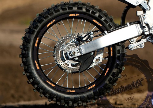 Motocross / Enduro / Supermoto Wheel Rim Decals 21" 19" 17": Fit KTM SX ...