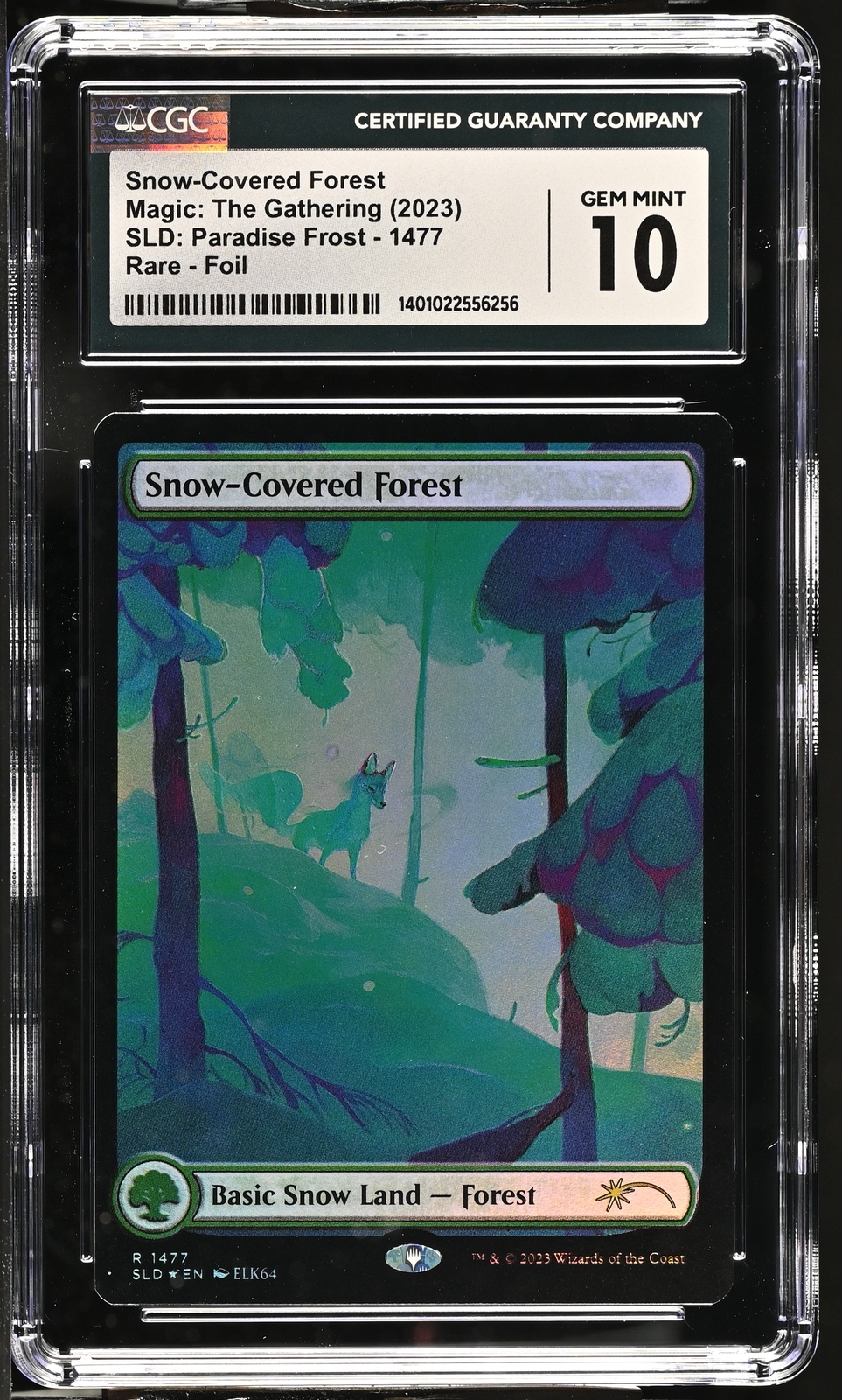 SNOW-COVERED FOREST Secret Lair Foil Paradise Frost CGC 10 Gem Mint MTG ...