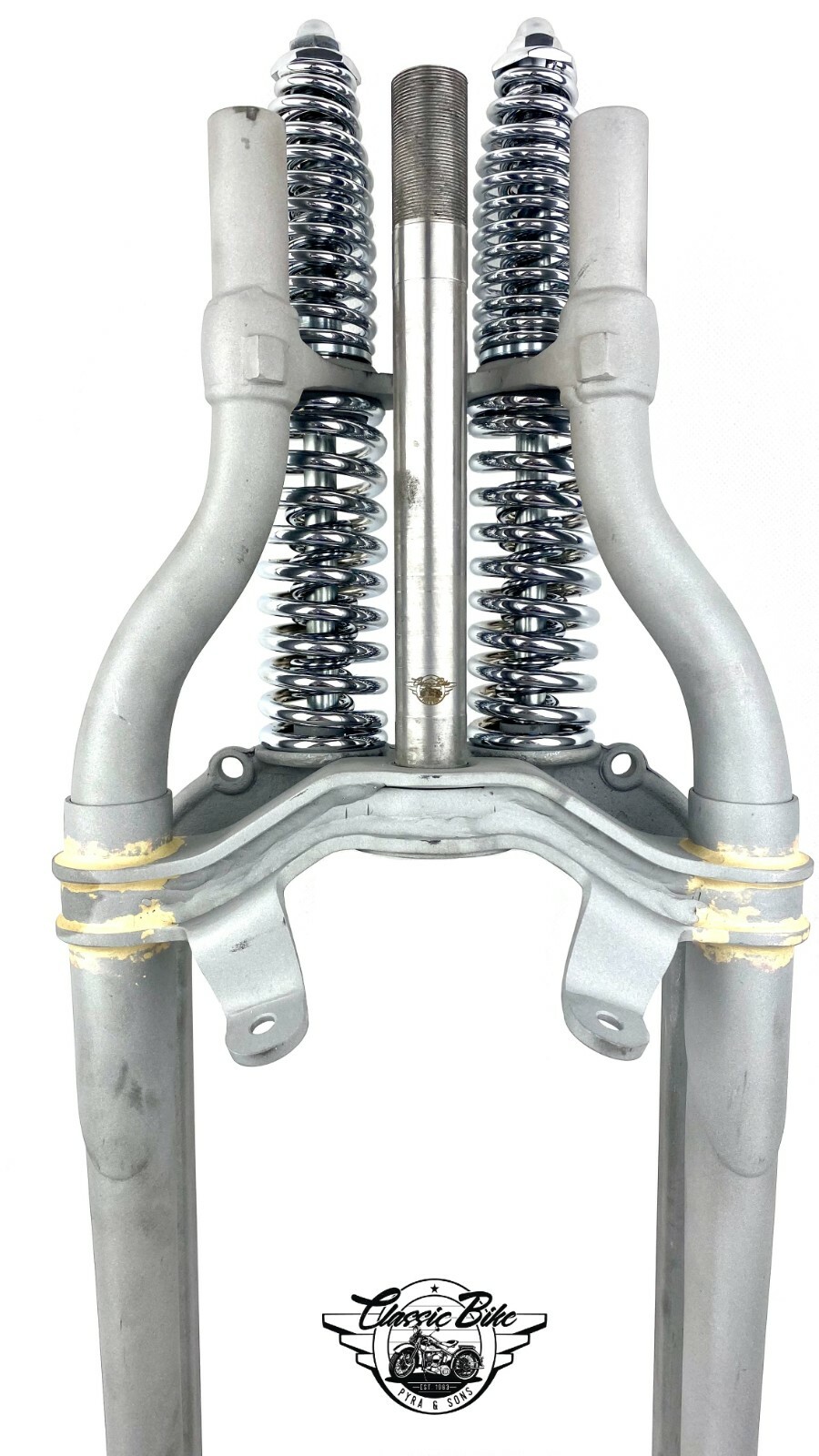 Front Forks Springer B.T inline , Bare steel leg, parkerized | eBay