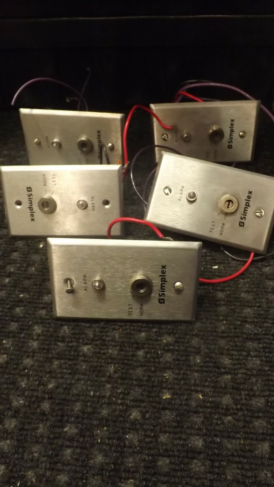 5 pc lot Simplex 2098 Remote Fire Alarm Indicator Test Station | eBay