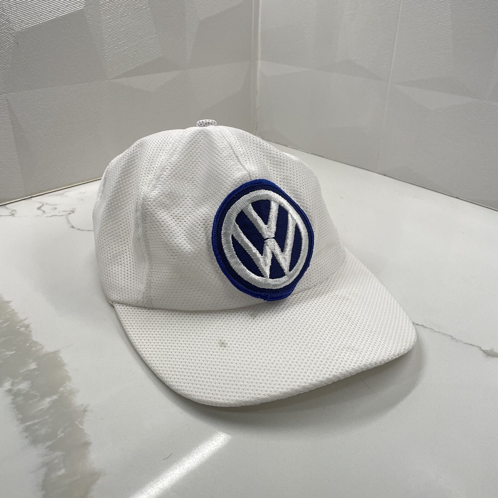 Volkswagen VW Embroidered Patch Trucker Mesh White Un… - Gem