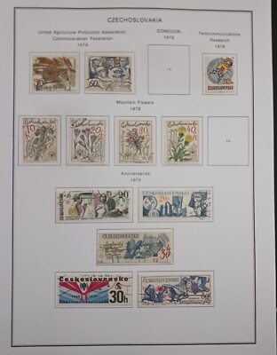 CZECHOSLOVAKIA - 1979 - LOT OF STAMPS ON ALBUM PAGE - USED | eBay