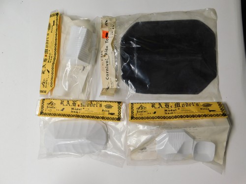 HO SCALE 1/87 RAG MODEL'S LOT OF (4) CIRCUS KITS FOR TRAIN LAYOUT HARD ...