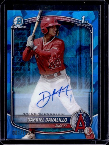 2025 Bowman Chrome Sapphire Gabriel Davalillo Auto 1st Prospect #1/199 ...