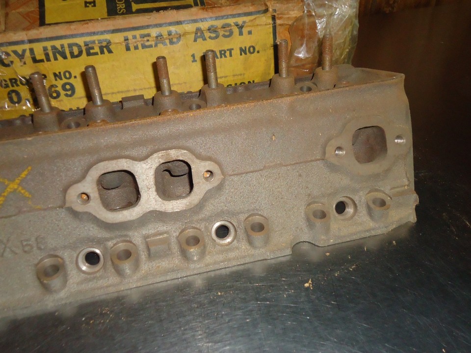 New NOS GM Cylinder Head 3755549 549 Date G78 1959 Chevrolet Chevy 283 ...
