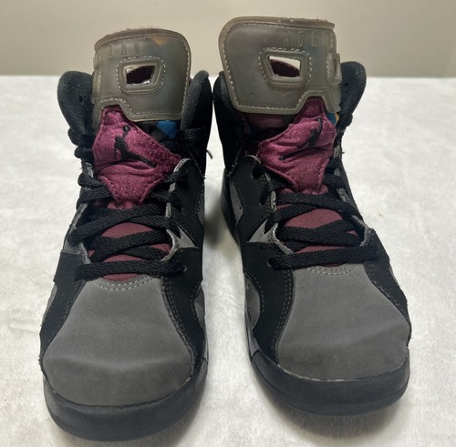 Jordan Preschool Air 6 Retro Size 1Y Gray Purple PS 384666-063 Bordeaux ...