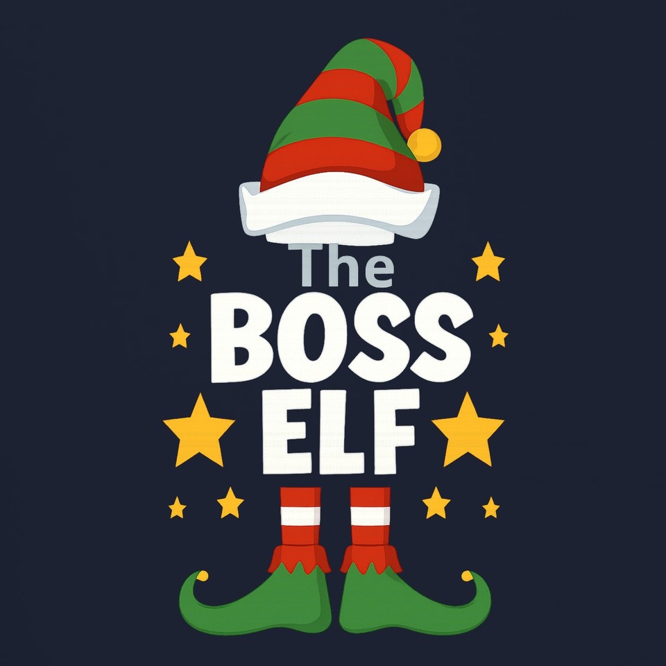 The BOSS ELF Weihnachten Elfen Lustig Weihnachtsfeier Chef Wichtel ...