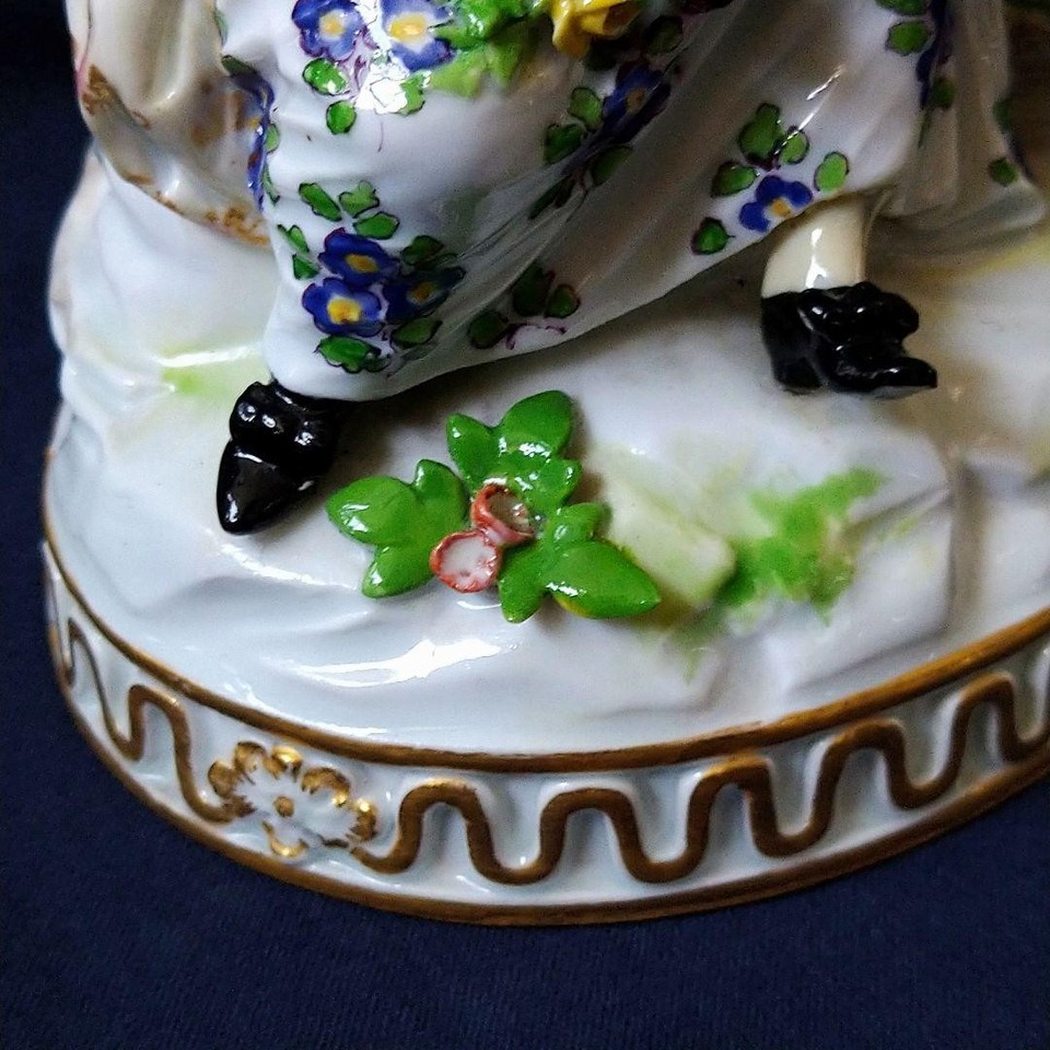 1924 Antique Meissen Porcelain Figurine F93 Allegory Of Spring made in ...