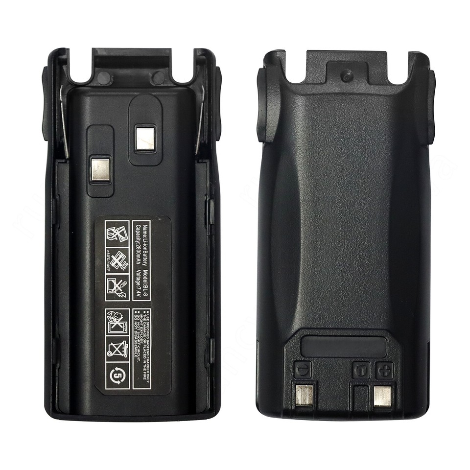 BL-8 BL-8L Battery For Baofeng V-82 UV-82L Two Way Radio Radio 2800mAh ...