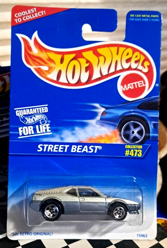 1996 Hot Wheels "Street Beast"(BMW M1)-Metalflake Silver-Collector ...