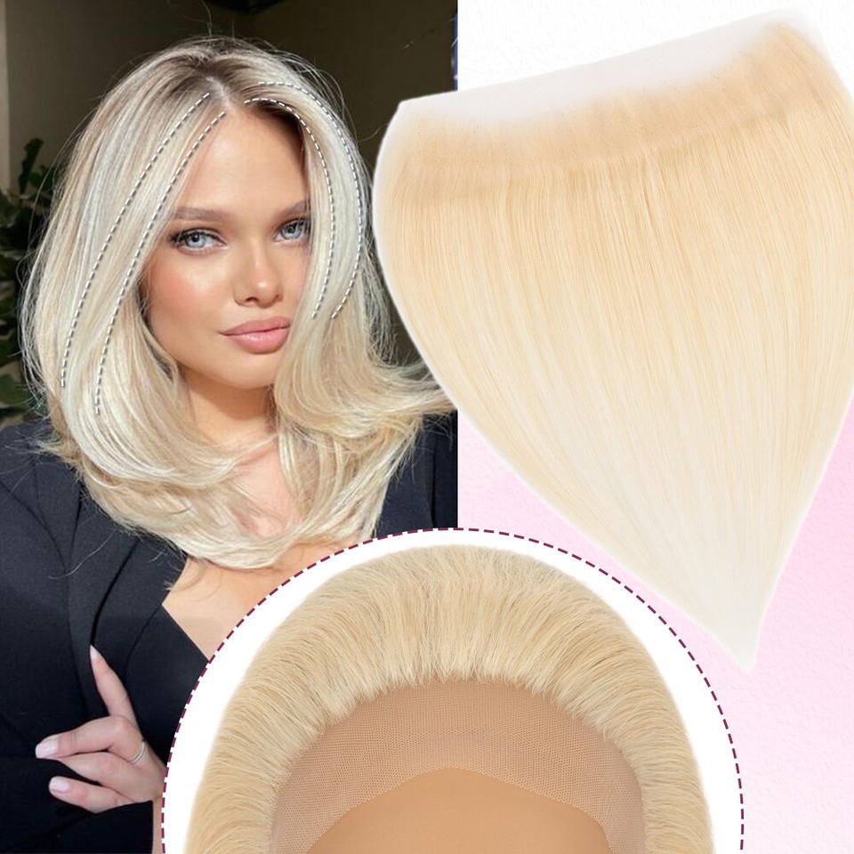 Full Lace Topper Receding Hairline Hairpiece Virgin Remy Human Hair ...