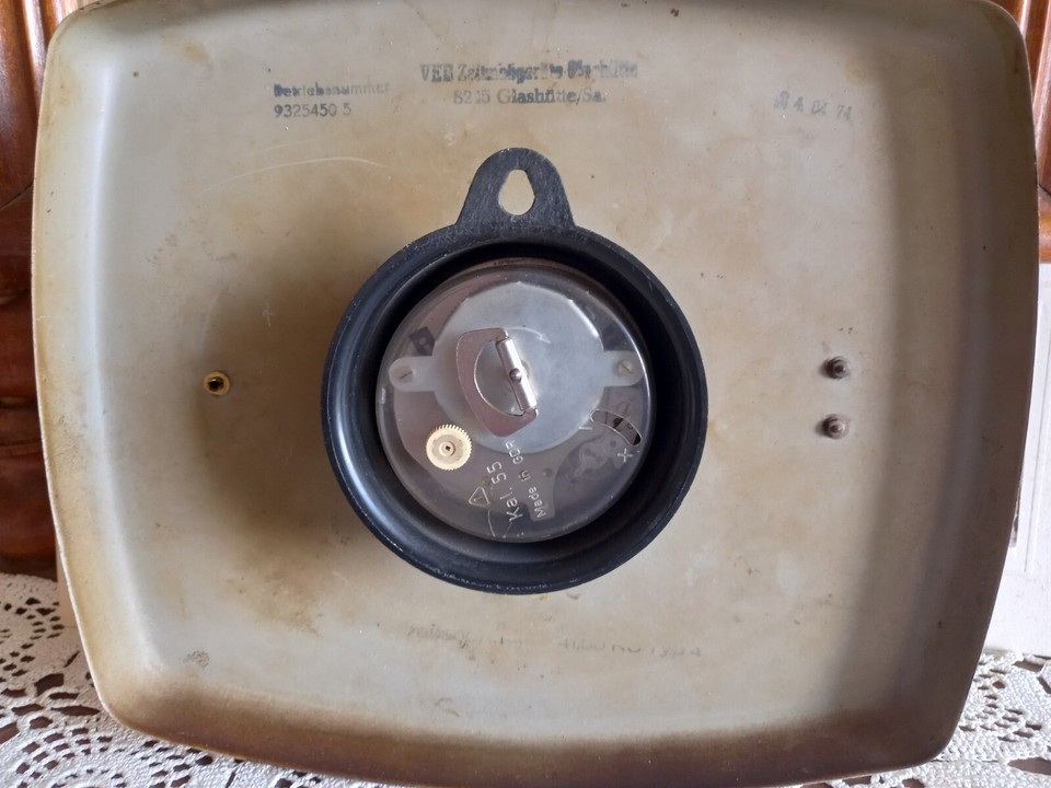 Antique wall clock, Vintage clock, Glashutte, Germany, DDR, GDR ...