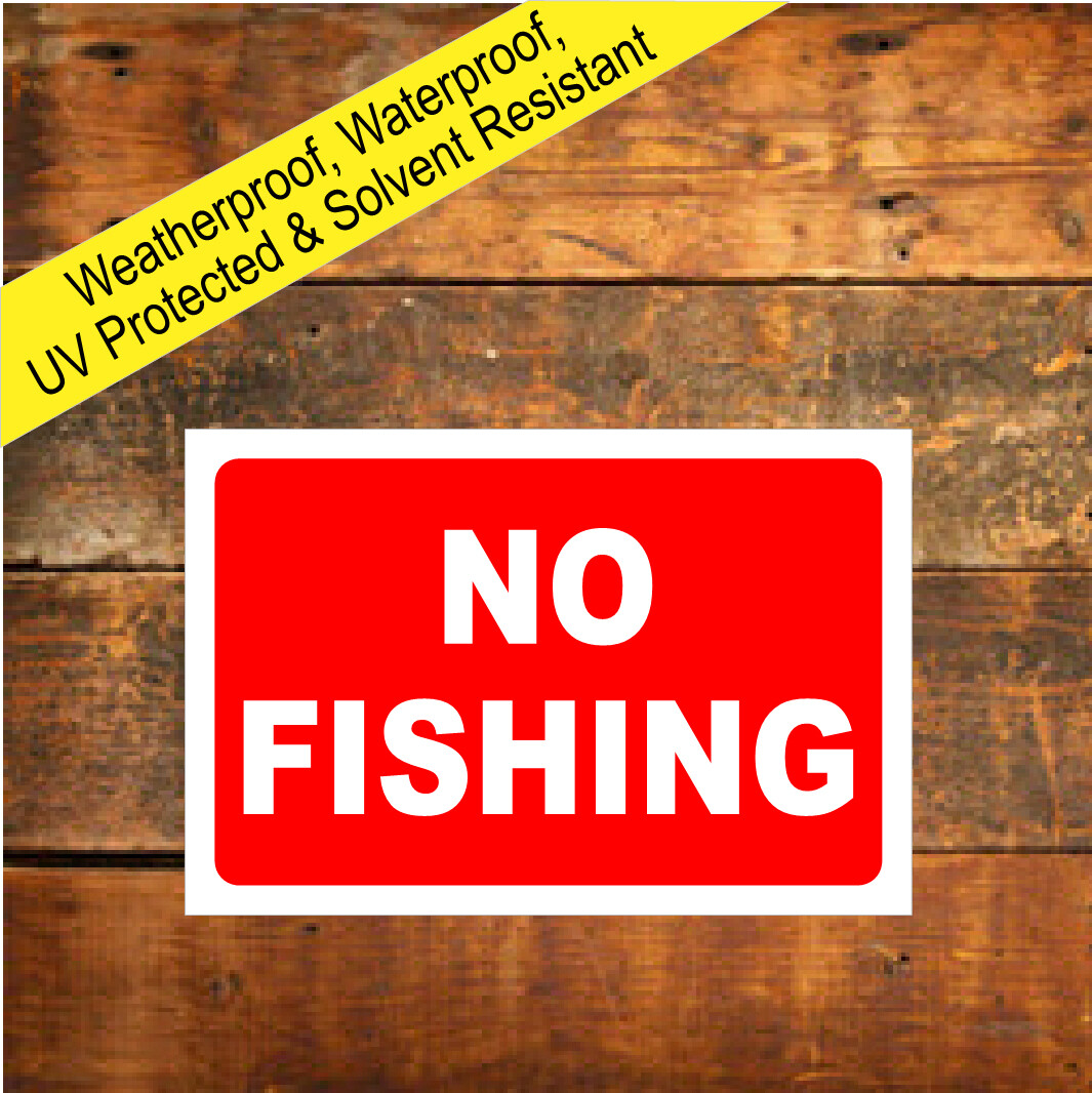 No Fishing Signs Vertical Sign Fishing No Ice Fishing Sign