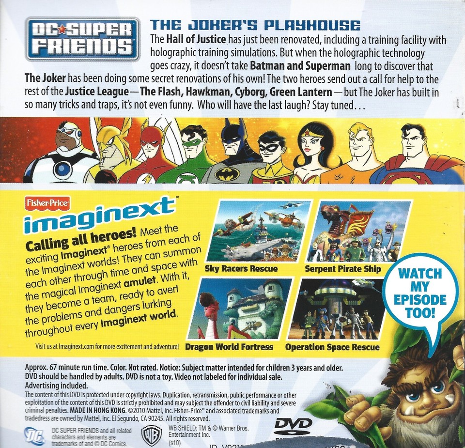 Fisher Price: DC Super Friends: The Jokers Play House & 5 Imaginext ...