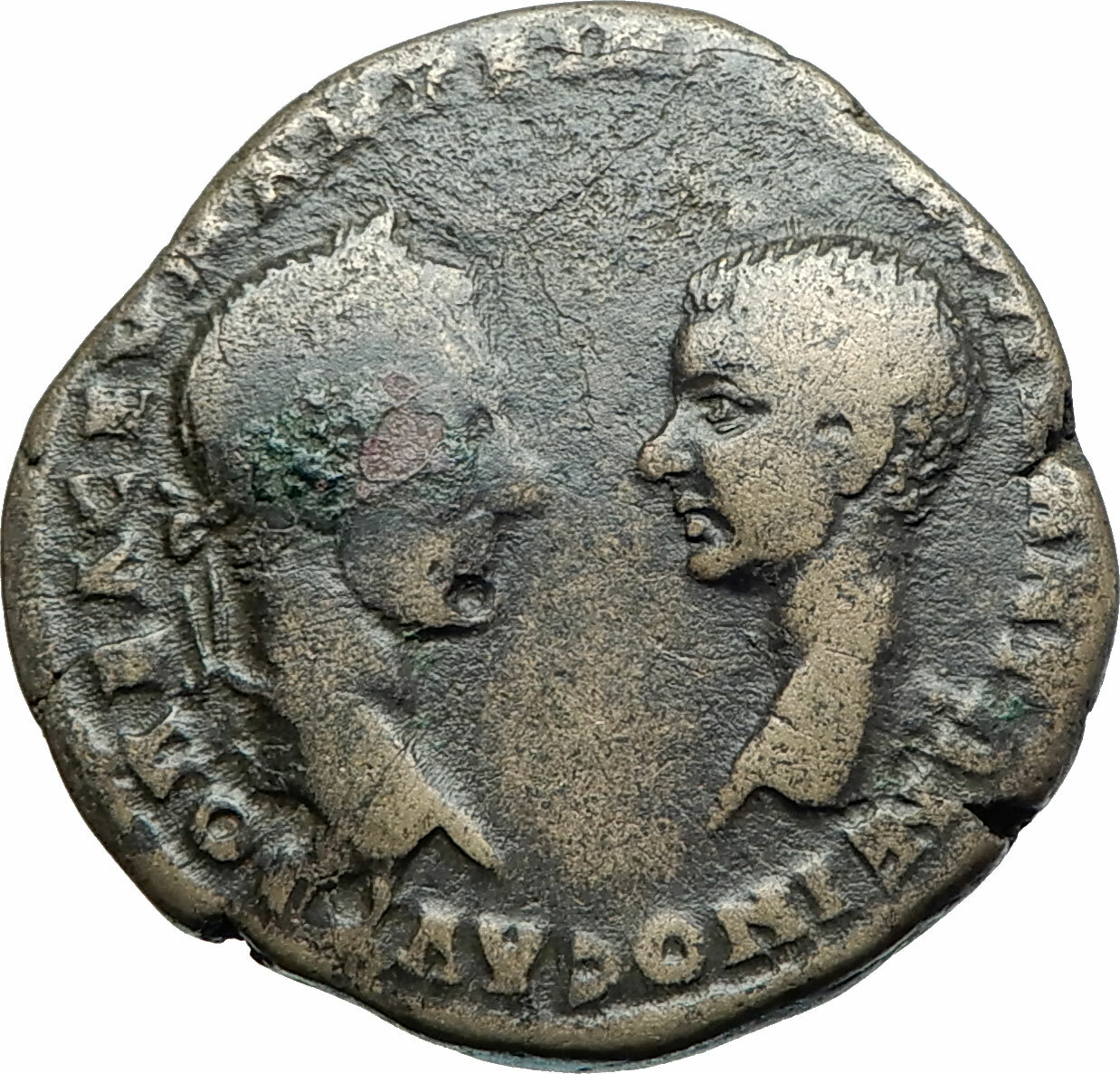 MACRINUS & DIADUMENIAN Authentic Ancient 217AD Roman Coin w NEMESIS ...