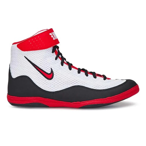 Nike Inflict - Size 6 Men Wrestling Boxing Shoes White Red Black 325256 ...