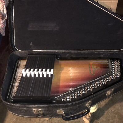 Vintage Rhythm Band Inc Chromaharp 36 String 15 Chord Autoharp Sunburst ...