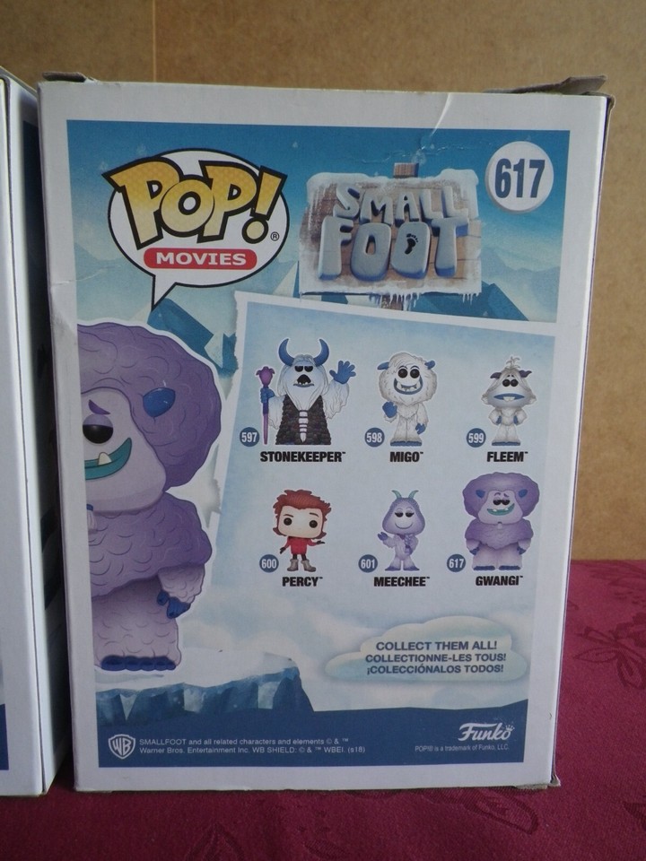 FUNKO POP Movies Small Foot Stonekeeper #597 & Gwangi #617 Box Damage ...