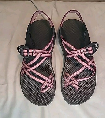 CHACO ZX 2 Boost Dual Strap Toe Loop Sandals Women's Sz 8 Pink non mark ...