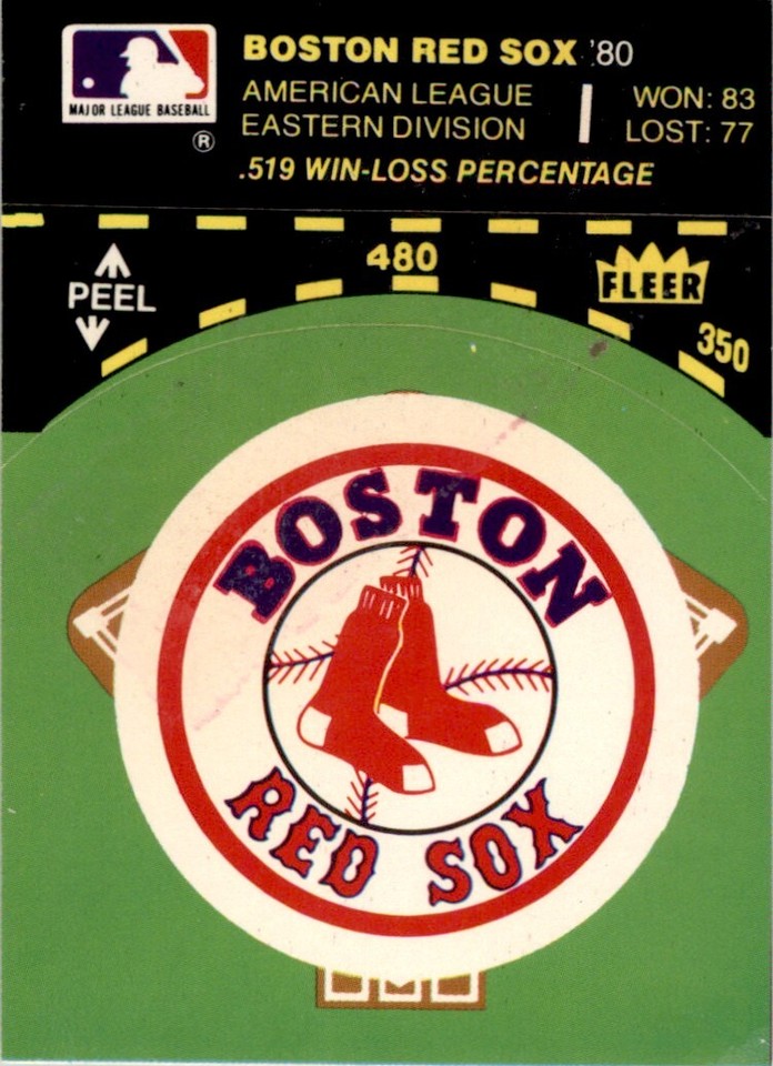 1981 LAUGHLIN ALL-STAR GAME - #1956 NL SCORES - RED SOX STICKER - | eBay