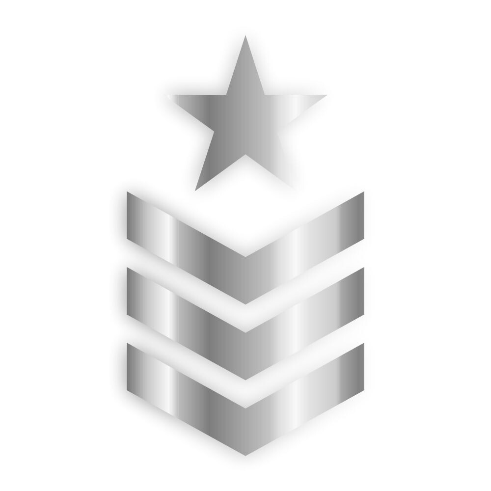 Stickers Sergeant Star Army for Jeep Renegade, 11 X 20 CM, Silver, 2 ...