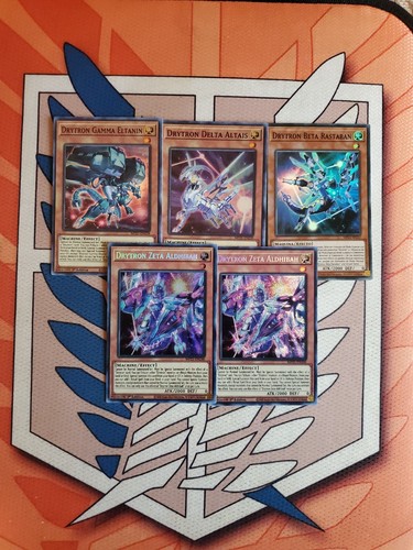 Yugioh! Drytron Deck Core Mega Tin 2021 Delta, Gamma, Beta, 2x Zeta 1st ...