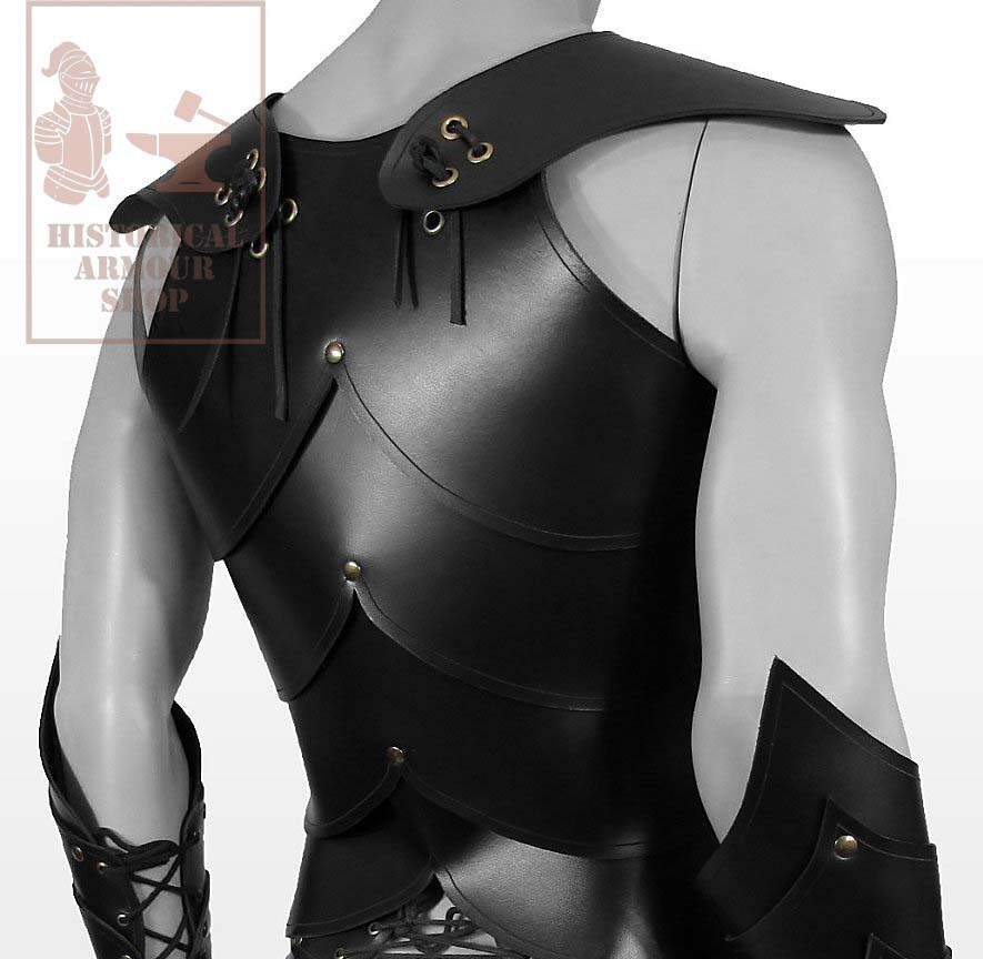 White Leather Armor Male