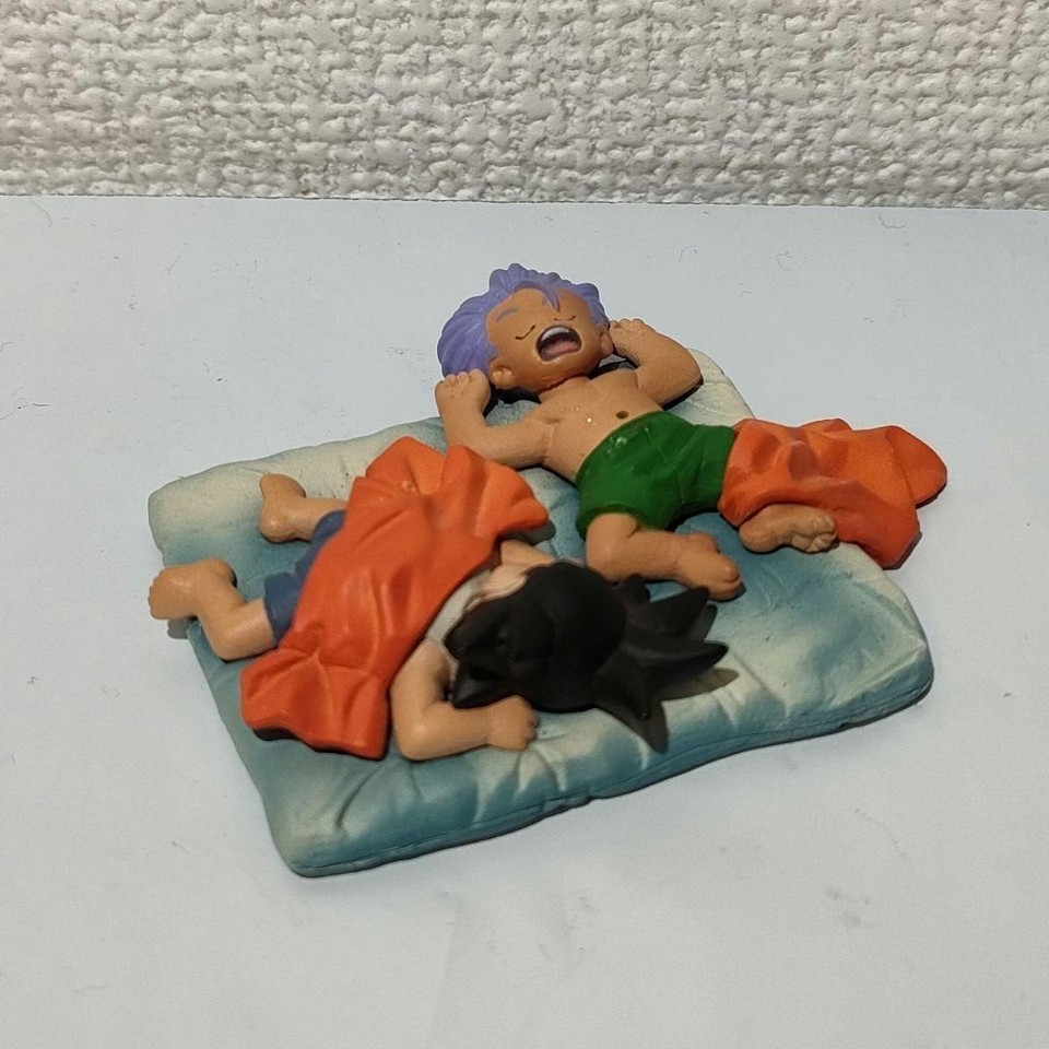 Dragon Ball Z Capsule Figure Trunks & Goten Sleeping Rare JP Authentic ...
