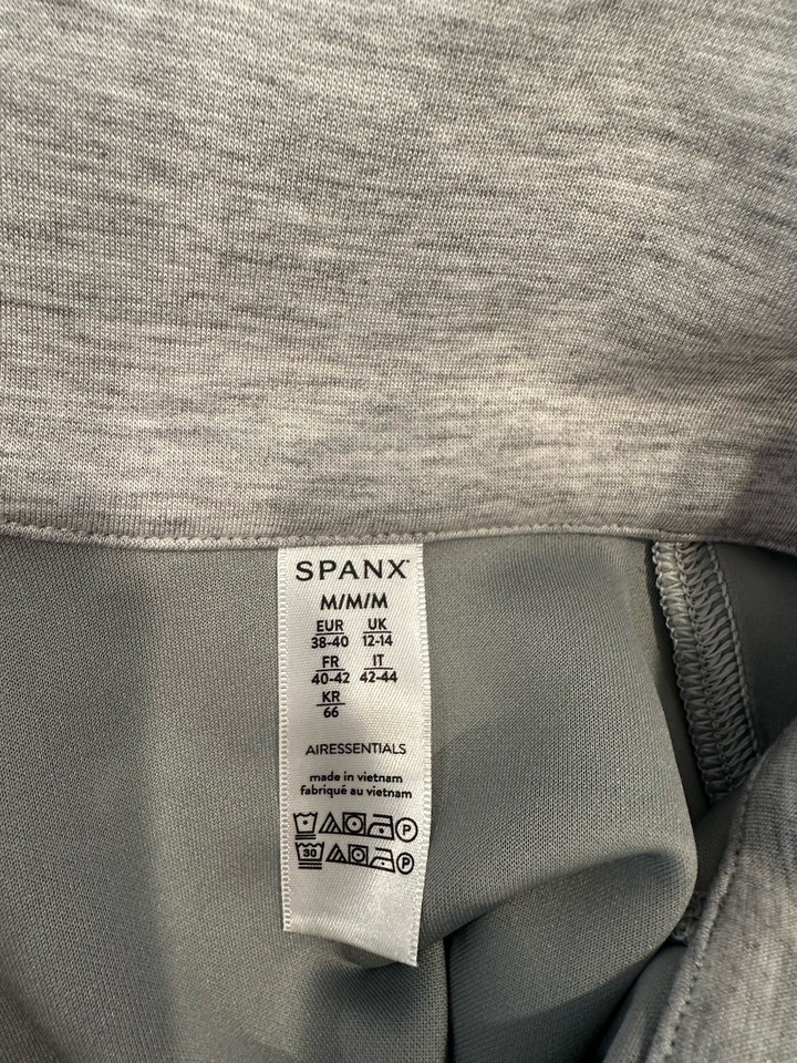 spanx air essentials Half Zip Size M NWT Lit Grey Heather | eBay