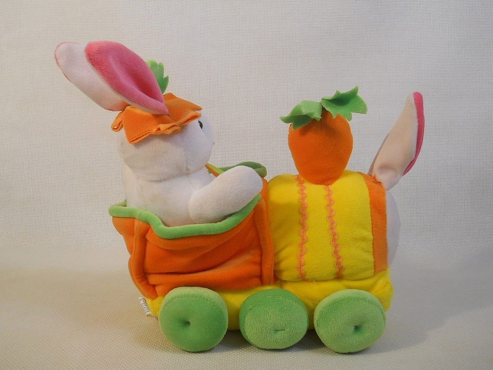 Bunny Express plush stuffed Train SINGS MOVES, train whistle HTF NICE ...