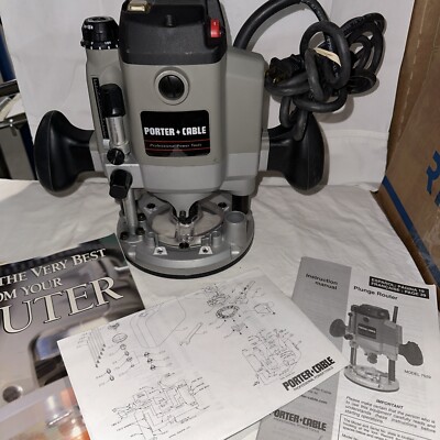 Porter Cable Model 7529 2 HP Variable Speed Plunge Router + Manual ...